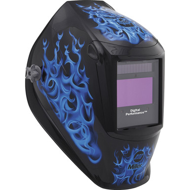 Miller - Digital Performance Blue Rage Welding Helmet w/ ClearLight 4x ...