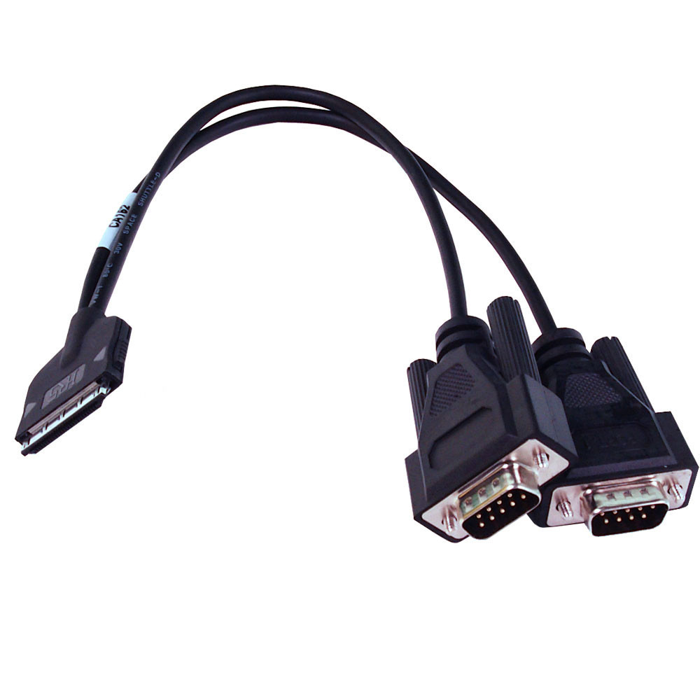25 Pos Conn to Dual DB-9 Male PCMCIA Cable 12" Long - Sealevel Systems, Inc