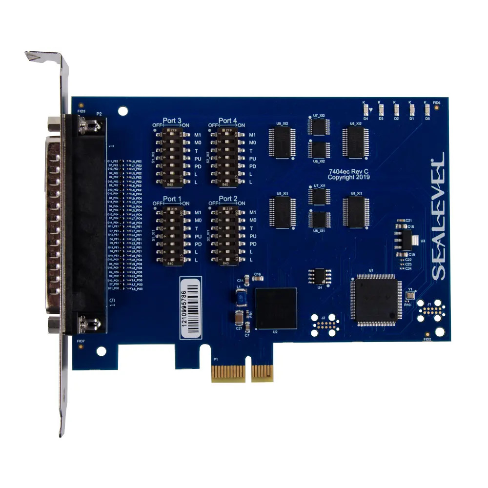 7404EC - PCIe 4-Port RS-232;RS-422;RS-485 Async Serial Card - Sealevel ...
