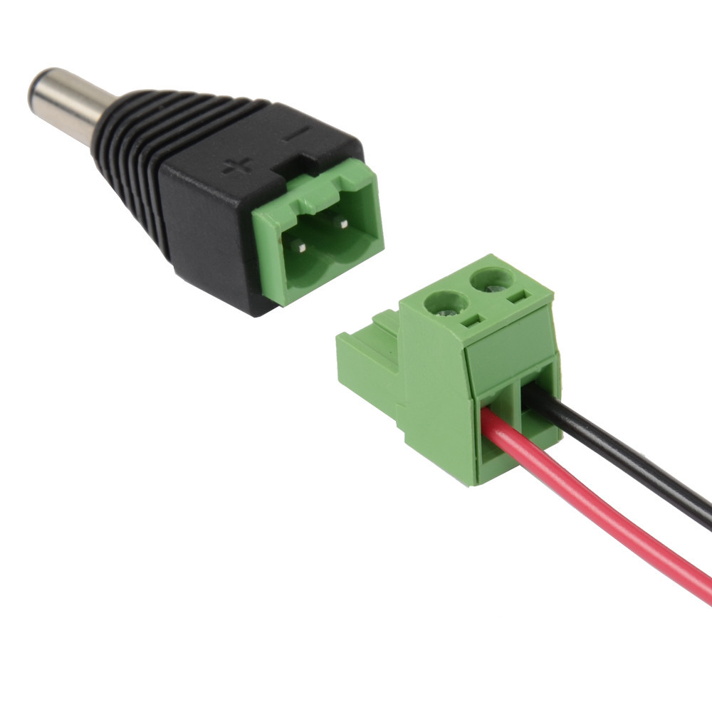 2.1mm Male Barrel Plug to Terminal Block - Sealevel Systems, Inc