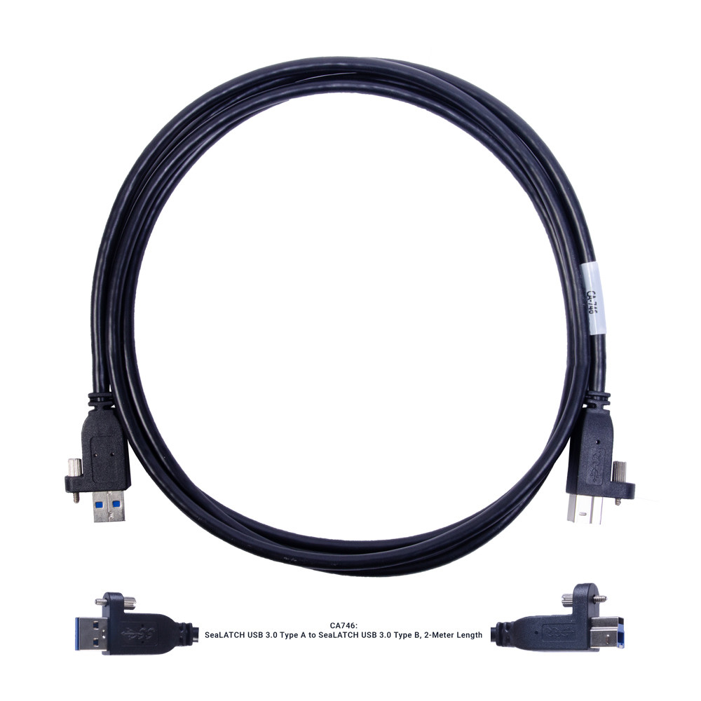 SeaLATCH USB 3.0 Type A to SeaLATCH USB 3.0 Type B, 2-Meter Length ...