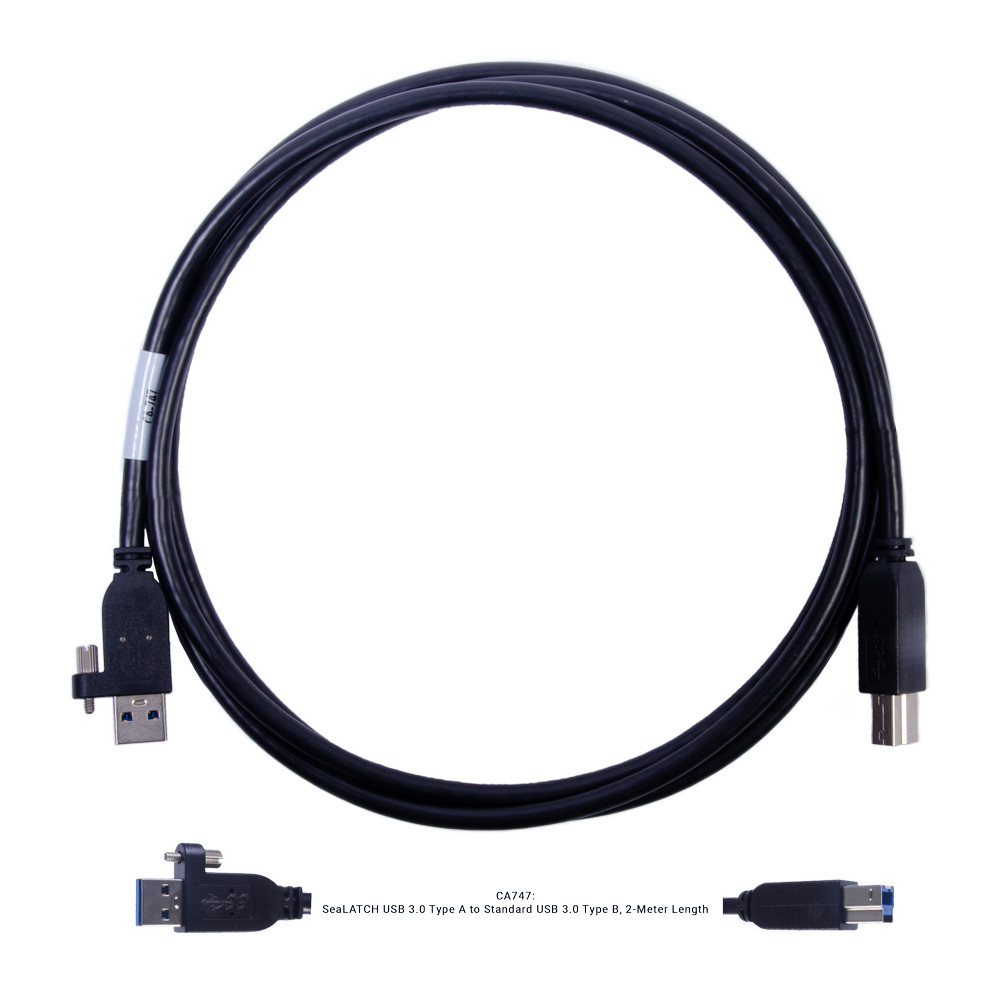 SeaLATCH USB 3.0 Type A to Standard USB 3.0 Type B, 2-Meter Length ...