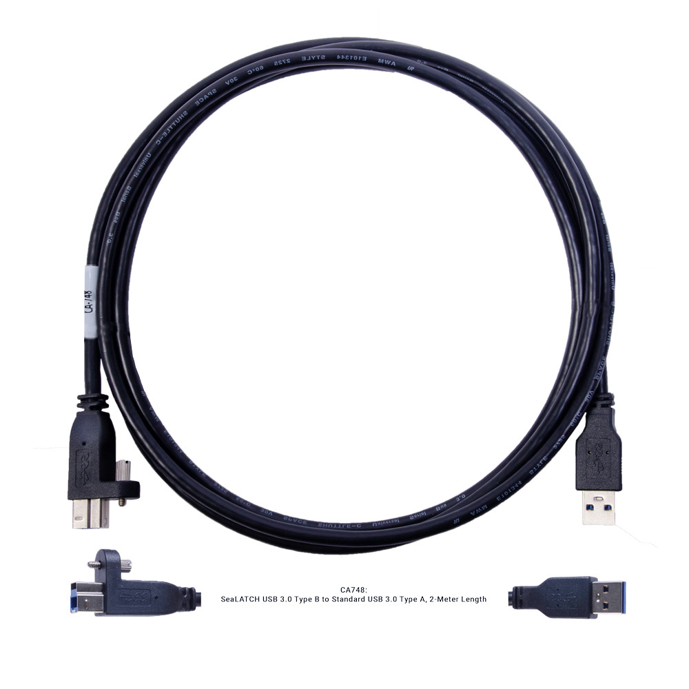 SeaLATCH USB 3.0 Type B to Standard USB 3.0 Type A, 2-Meter Length ...
