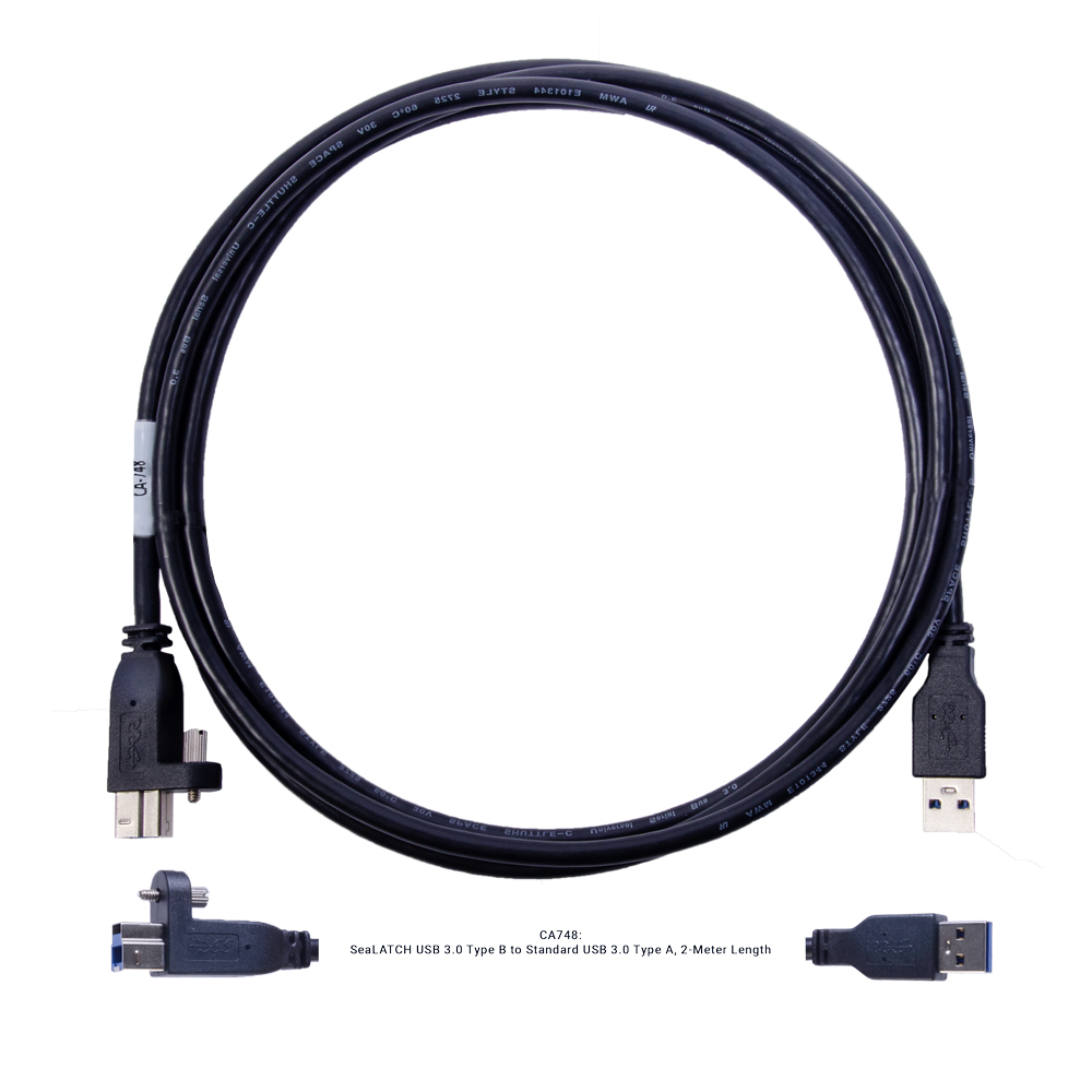 SeaLATCH USB 3.0 Type B to Standard USB 3.0 Type A, 2-Meter Length ...