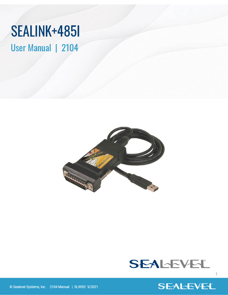 Manual: 2104 - Sealevel Systems, Inc