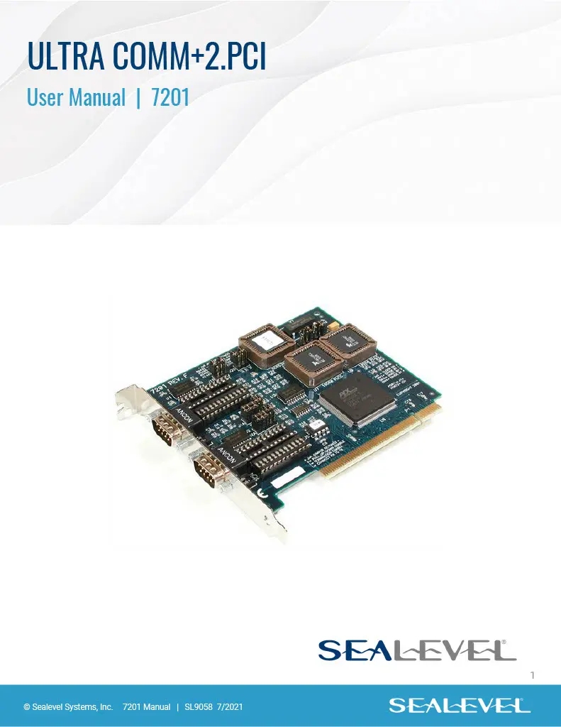 Manual: 7201 - Sealevel Systems, Inc