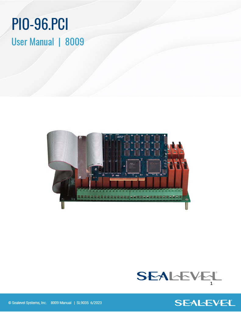 Manual: 8009 - Sealevel Systems, Inc