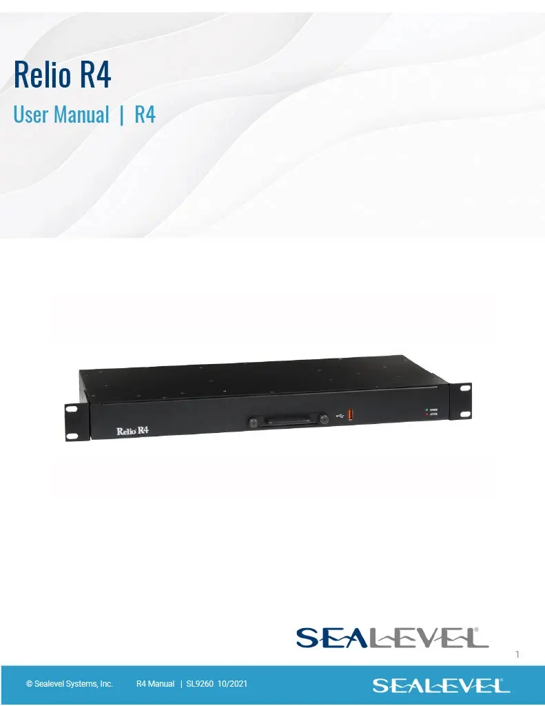 Manual: Relio R4 - Sealevel Systems, Inc