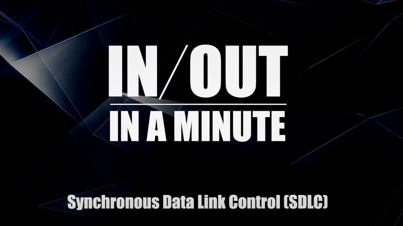 I/O in a Minute: Synchronous Data Link Control (SDLC) - Sealevel ...