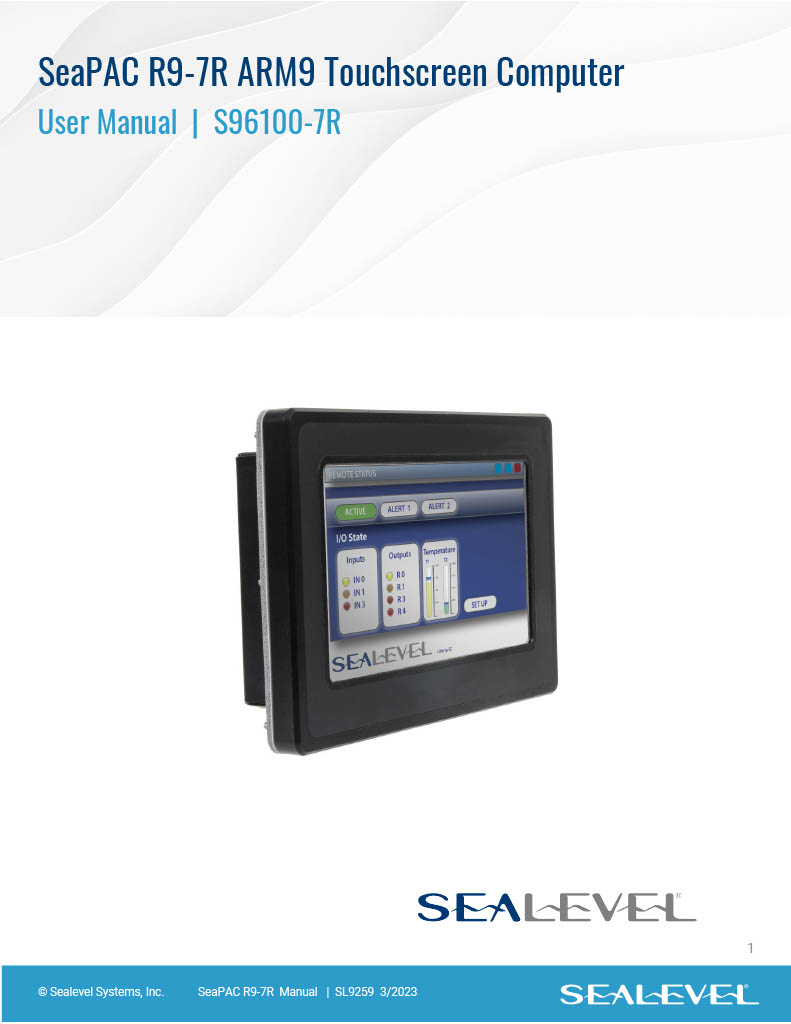 Manual: SeaPAC R9-7R User Manual - Sealevel Systems, Inc