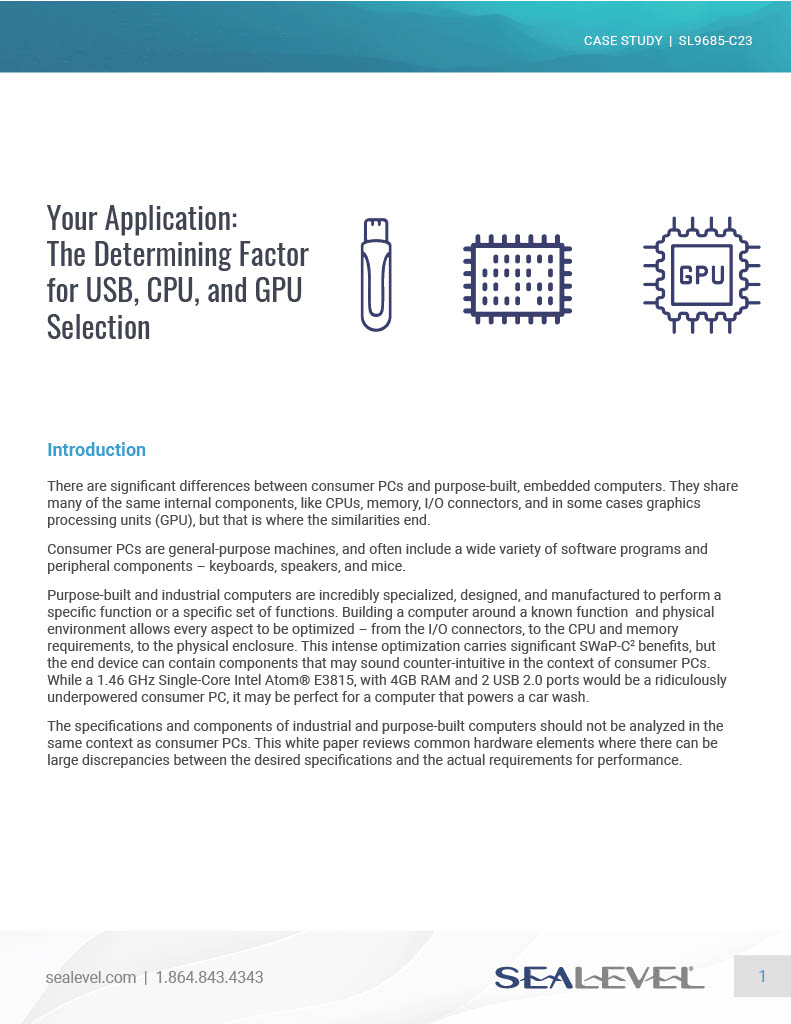 White Paper: The Determining Factor for USB, CPU, and GPU Selection ...