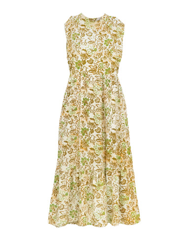 Gather Hem Dress - Sunny Sheen Lily