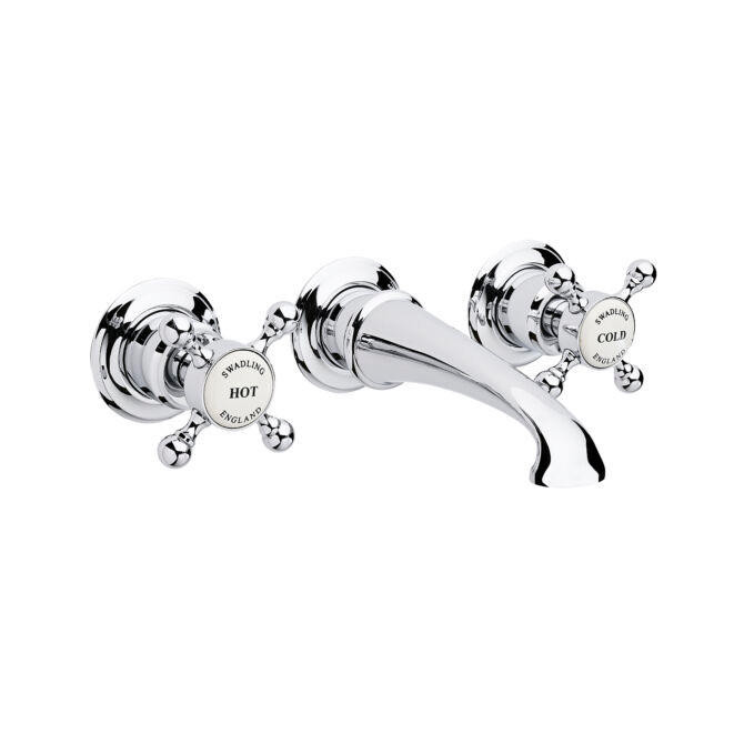 Swadling Invincible Wall Basin Mixer - 7693CP
