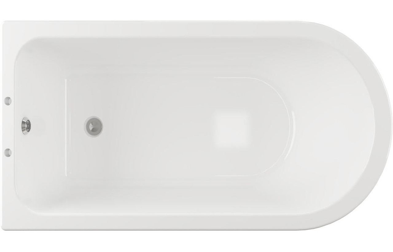 Regal Retreat Freestanding Bath 1500x750x650mm 2 Tap Holes Corner with feet - J2 Bathrooms