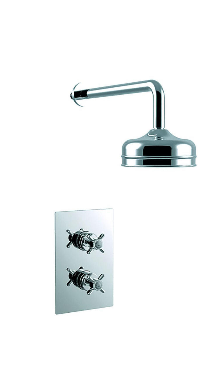 Heritage Dawlish Dual Control Recessed Valve Fixed Head - SDCDUAL02