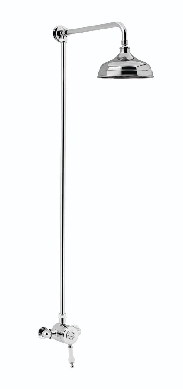 Heritage Glastonbury Exposed Shower Fixed Riser Kit - Chrome - SGSIN03