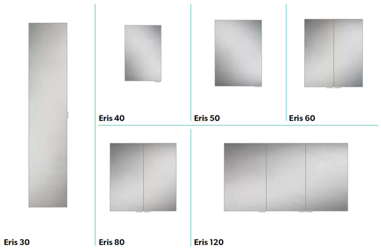 HIB Bathroom Eris 40 Cabinet 40 x 60 x 13cm- 45000