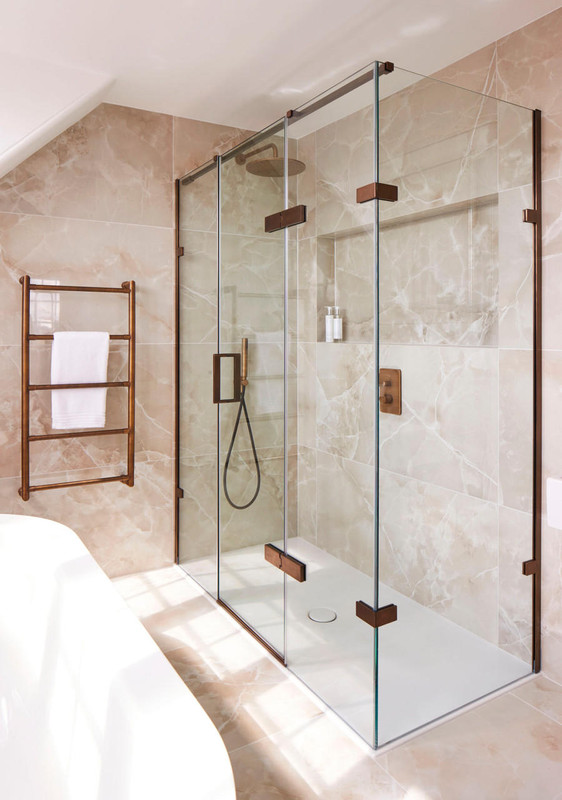 Matki Eauzone Plus Hinged Door With Hinge Panel & Inline For Corner ...