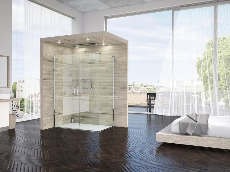 Matki Eauzone Plus Hinged Door From Wall & Inline Panel For Corner ...