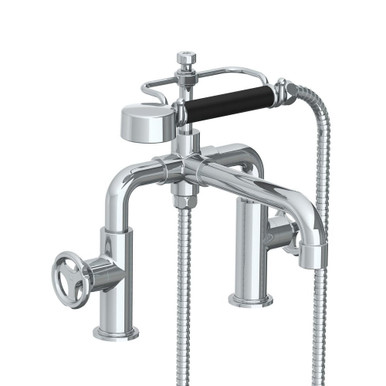 Lefroy Brooks Ten Ten Handwheel Deck Mounted Bath Shower Mix - TH1110