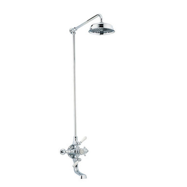 Swadling Invincible Double Exposured Shower Mixer, Rigid Riser Kit - 7530CP