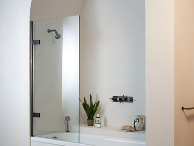 Matki Eauzone Plus Wall Hinged Bath Screen 700mm - EPS700