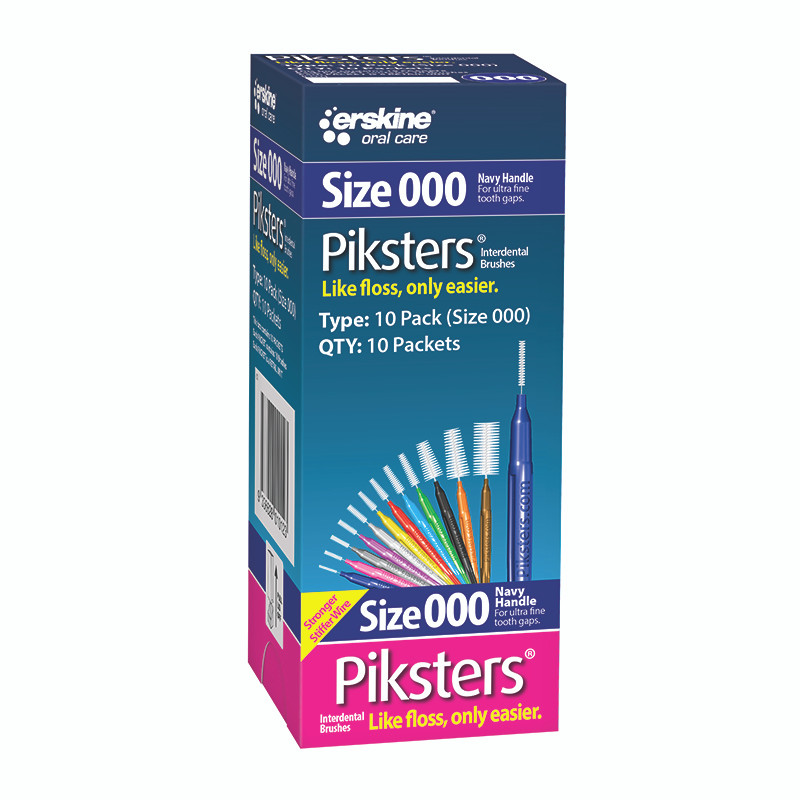 Piksters Interdental Brushes - 10 pack - Erskine Dental - Suppliers of ...