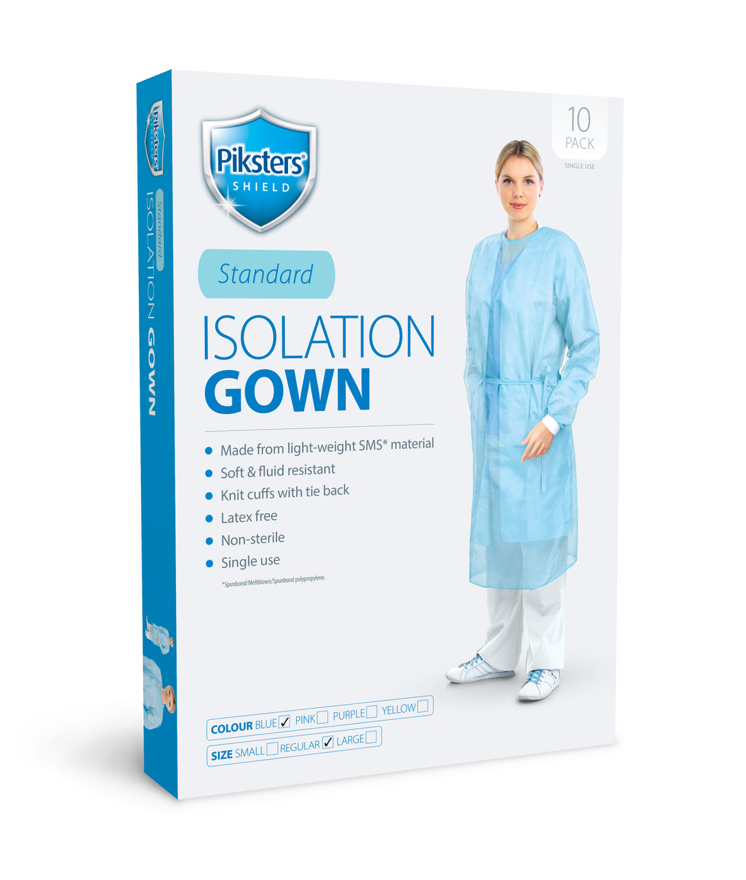 Isolation Gown Standard Box 10 | Erskine Dental