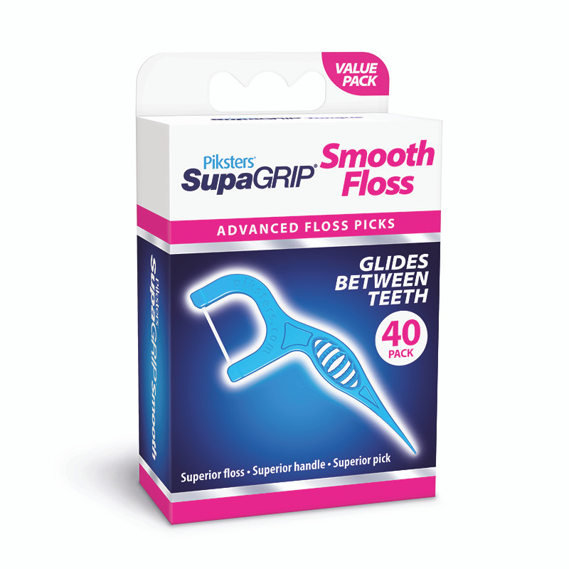 SupaGRIP Smooth Floss Picks - 40pk - Erskine Dental - Trusted Dental ...