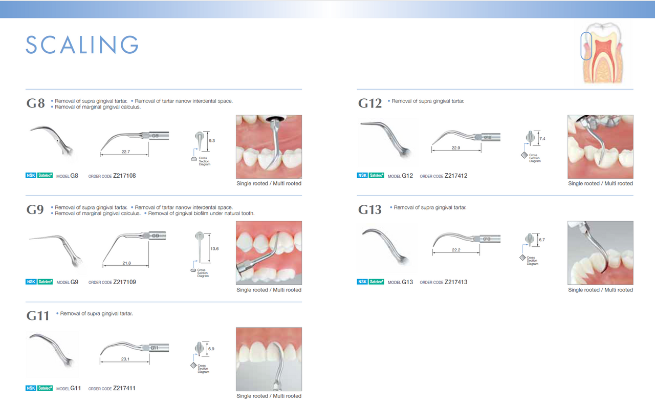 NSK Scaling Tips Varios Combi Pro | Erskine Dental