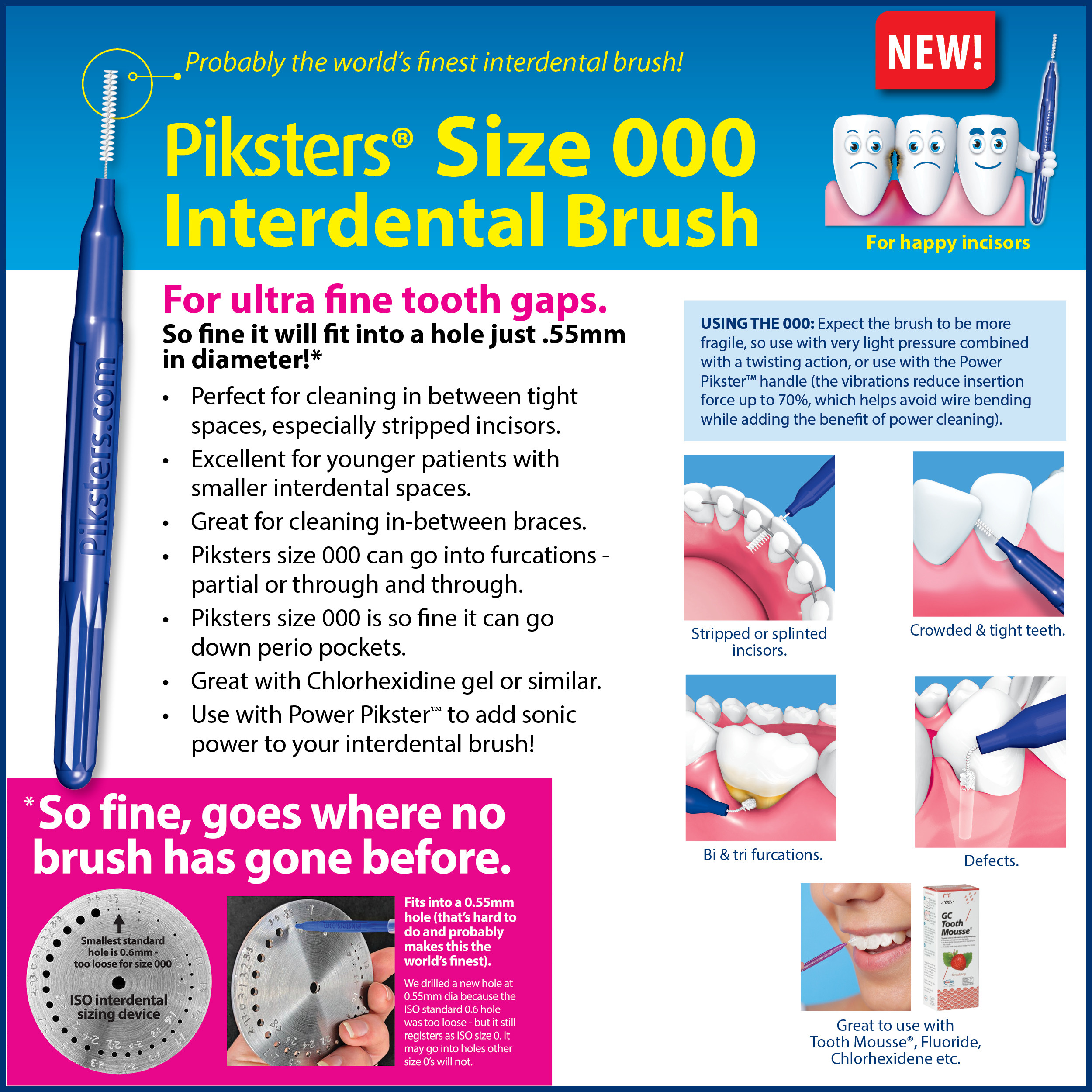 Piksters® Interdental Brushes - 10 pack - Piksters® Dental Professional ...