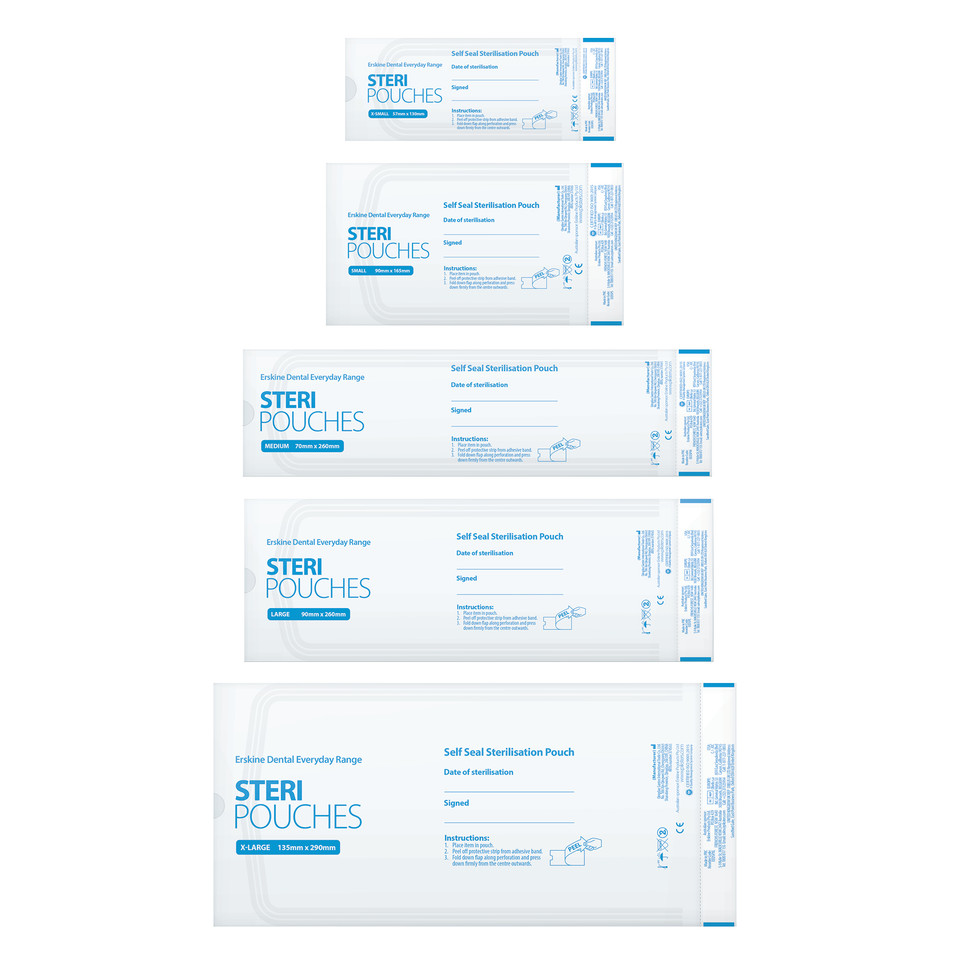 Steri Pouches - 200pk - Erskine Dental - Trusted Dental Brands & Products