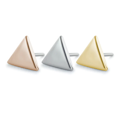 Westcoast Piercing-NeoMetal 18K Triangle Ends (threadless)