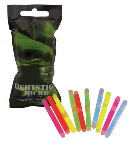 Mil-Tec Micro Chem-Light, 10 Pack Assorted.