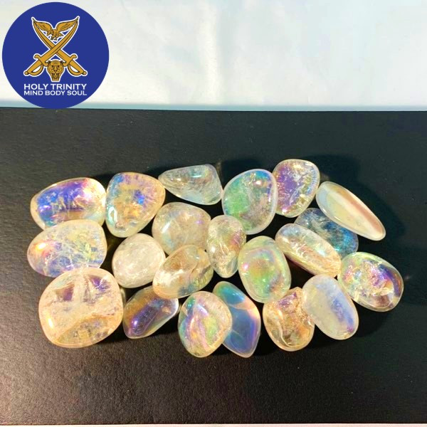 Angel Opal Aura Tumbled Stones | High Quality Polished Tumbled Crystal