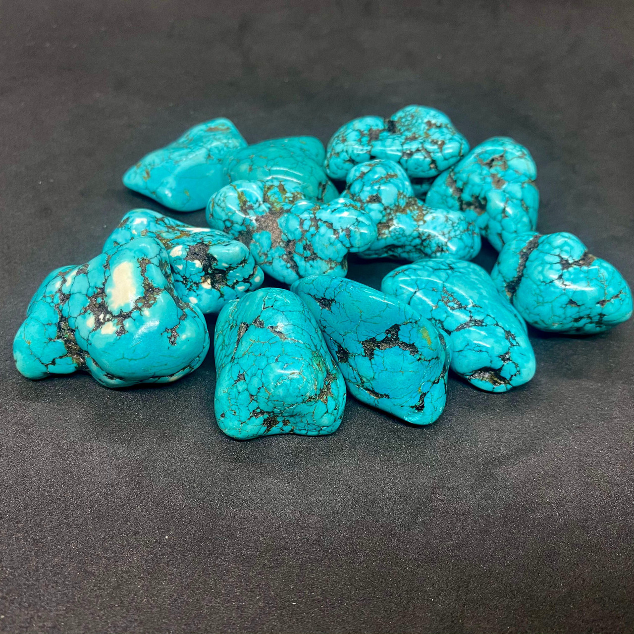 Magnesite Turquoise Nuggets Crystal - Holy Trinity Mind Body Soul