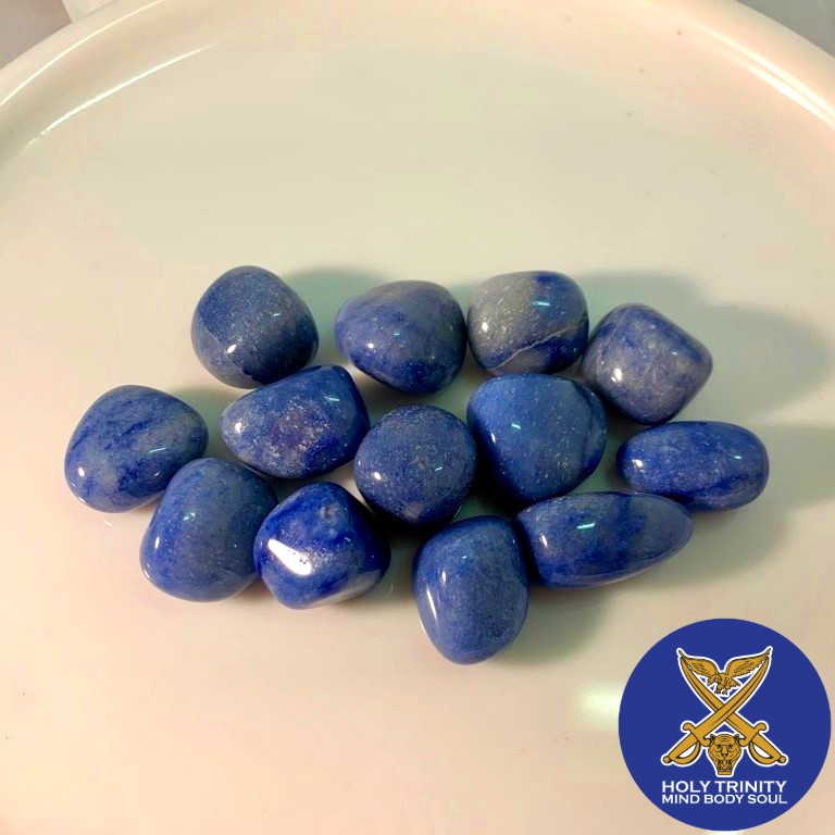 Blue Quartz A Grade Tumbled Stones | Home of High Quality Tumbled Stone ...