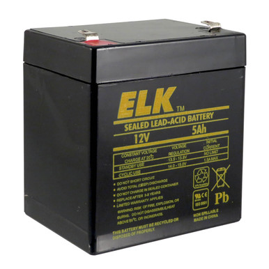 Elk Products ELK-1250 Sealed Lead Acid Battery for Access, Fire Alarm ...