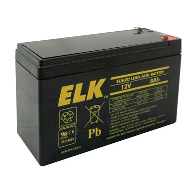 Elk Products ELK-1280 Sealed Lead Acid Battery for Access, Fire ...