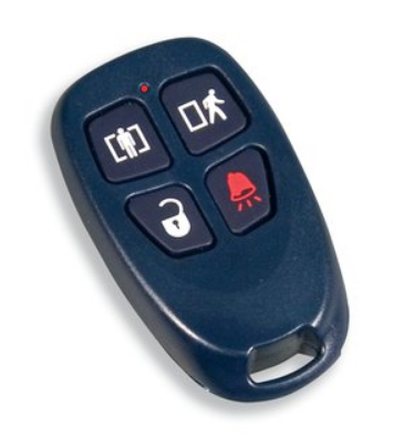 DSC WS4939 4-Button Wireless Key Fob, Multifunction Belt Clip Included, 433 MHz