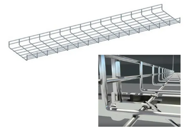 10FT Cable Tray 6"W x 2"H Zinc - The Systems Depot Inc - B2B Store