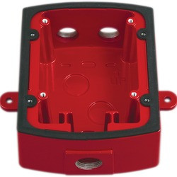 System Sensor MWBB Metal Weatherproof Back Box, Red, Wall Mount ...