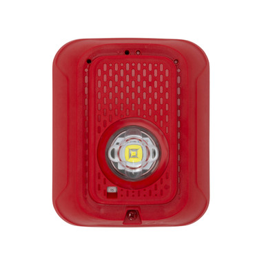 System Sensor SRLED-P L-Series LED Strobe, Indoor, Wall, Red, Marked PLAIN