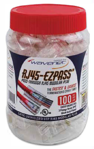RJ45 Cnctr Cat5/5e UTP 8P8C EZ-Feedthru 100-Jar - The Systems Depot Inc ...