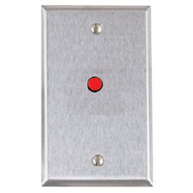 Remote Wall Plate With 1/4" Flashing Led, Single Gang, Stainless Steel ...