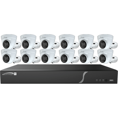 Speco ZIP1612T4 Plug & Play Surveillance Kit w/IP Cameras and NVR with 4TB