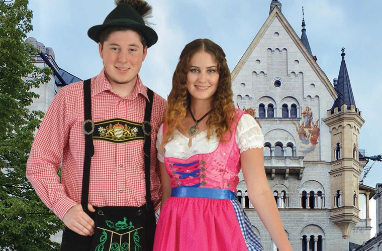German Dirndl, Lederhosen, Bavarian Clothing, Oktoberfest souvenirs ...
