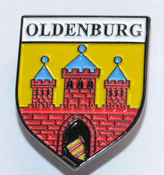 HP8516 OLDENBURG Crest Hat Pin - German Import Haus