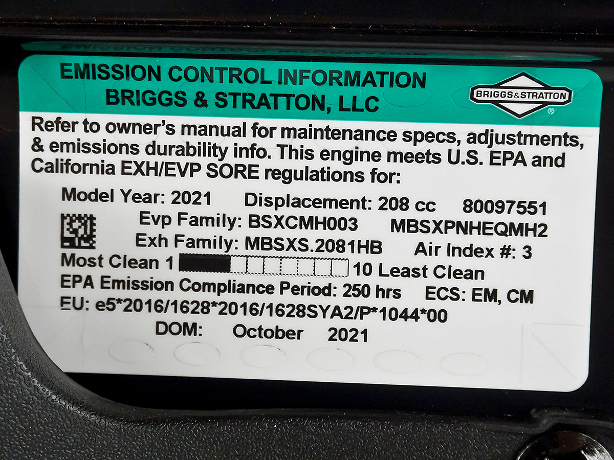 130G32-0022-F1 Briggs & Stratton 130G32-0022 - 6.5hp Briggs & Stratton ...