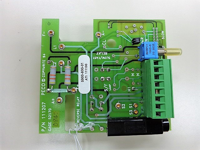 Peco 111207 Speed Control Board - JMW Enterprises